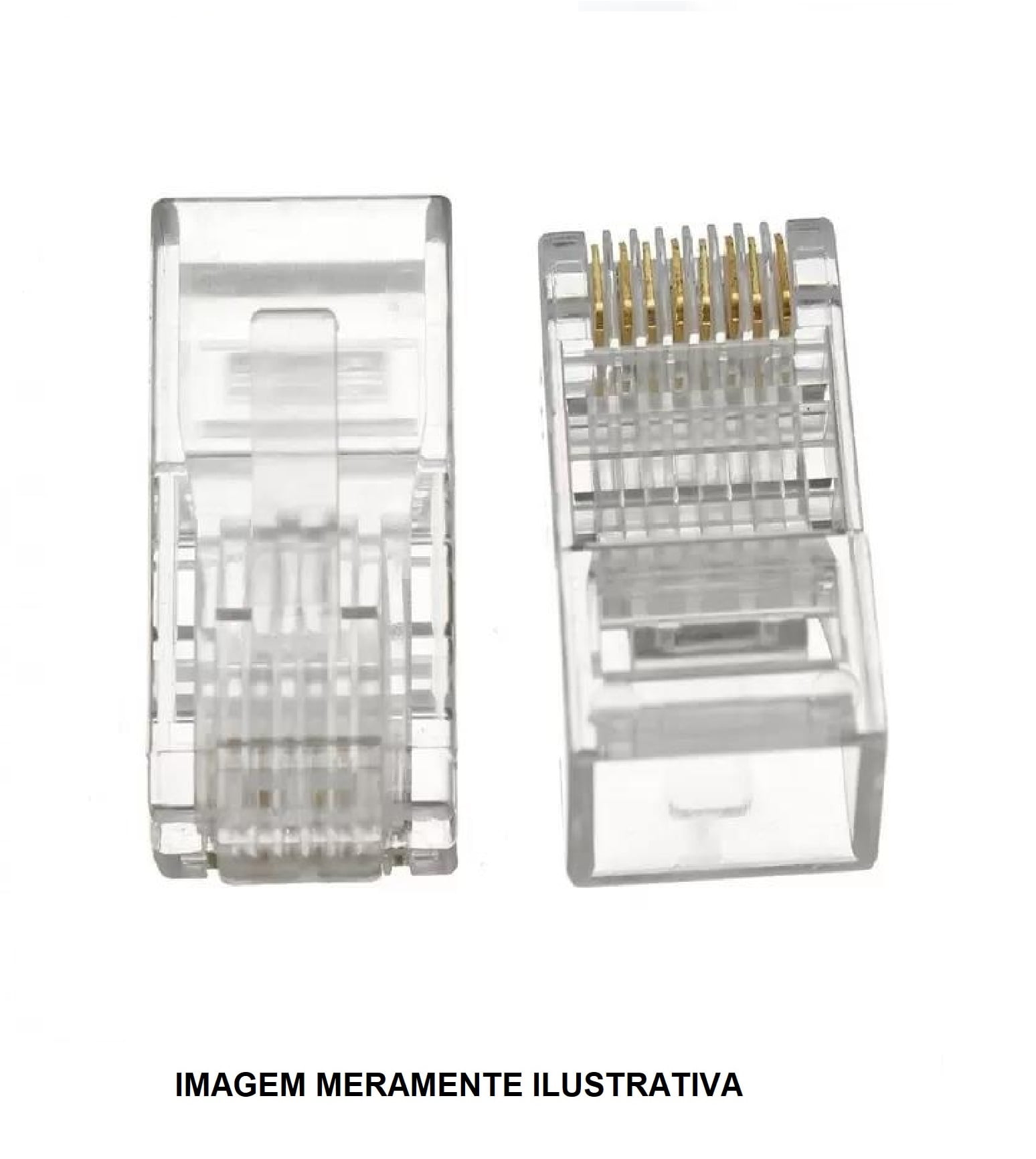 Somos Importador e distribuidor de KIT 100 CONECTOR RJ45 CABO REDE LAN ...