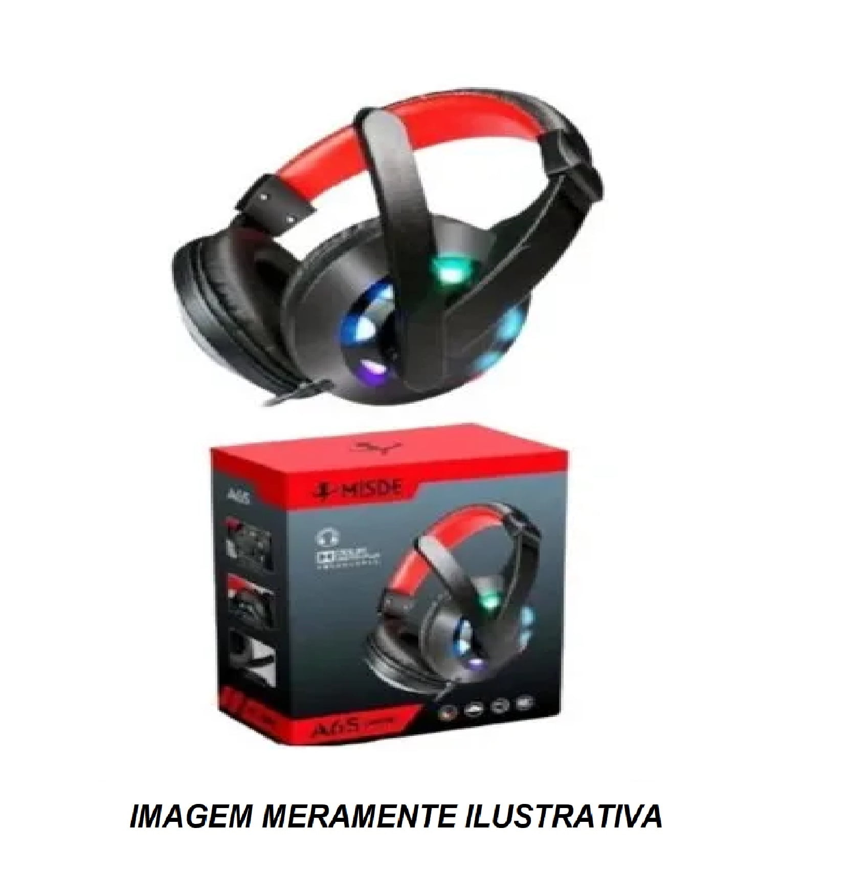 Somos Importador e distribuidor de HEADSET MISDE GAMER A65 LED USB/P2