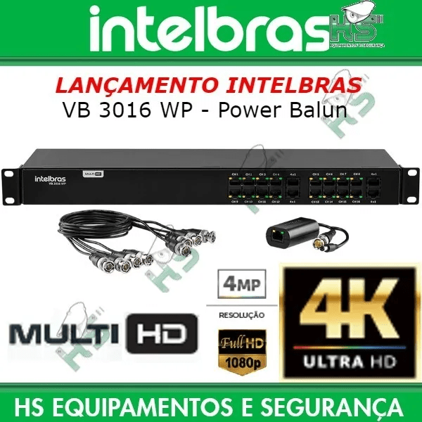 Somos distribuidora oficial de Power Balun Multi Vb 3016 Wp Full Hd 4mp ...