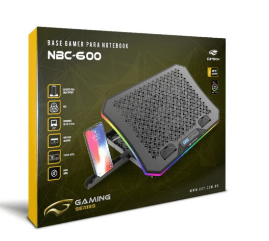 Somos especialista na venda de Base Gamer C3Tech para Notebook 17.3 ...