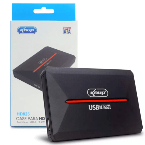 Somos especialista na venda de Case HD Externo USB 3.0 Sata 2.5 Polegadas KNUP - KP-HD825