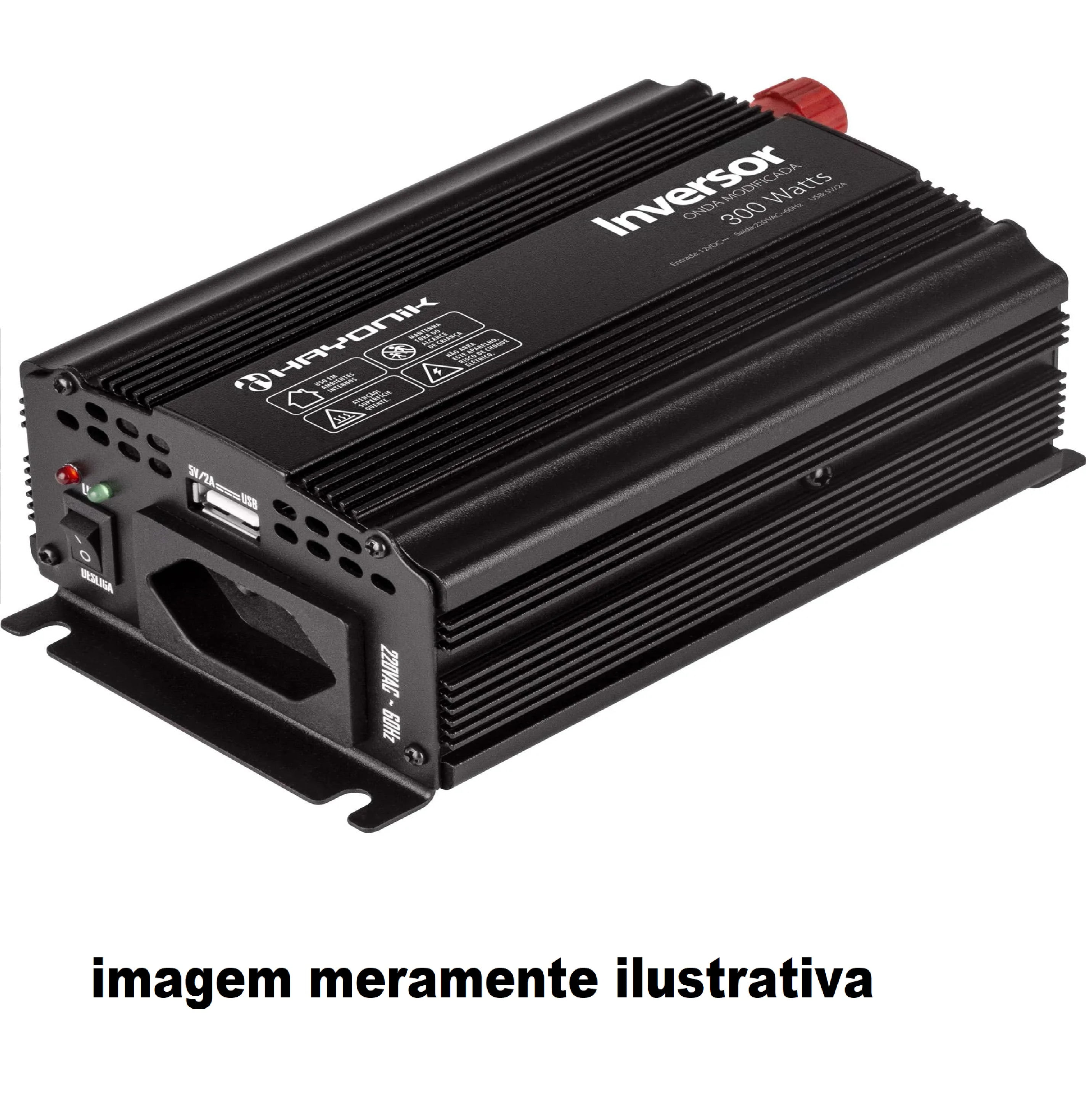Somos Importador, distribuidor e Revendedor de Inversor de Onda Modificada 300W 12VDC/220V PW11 ...