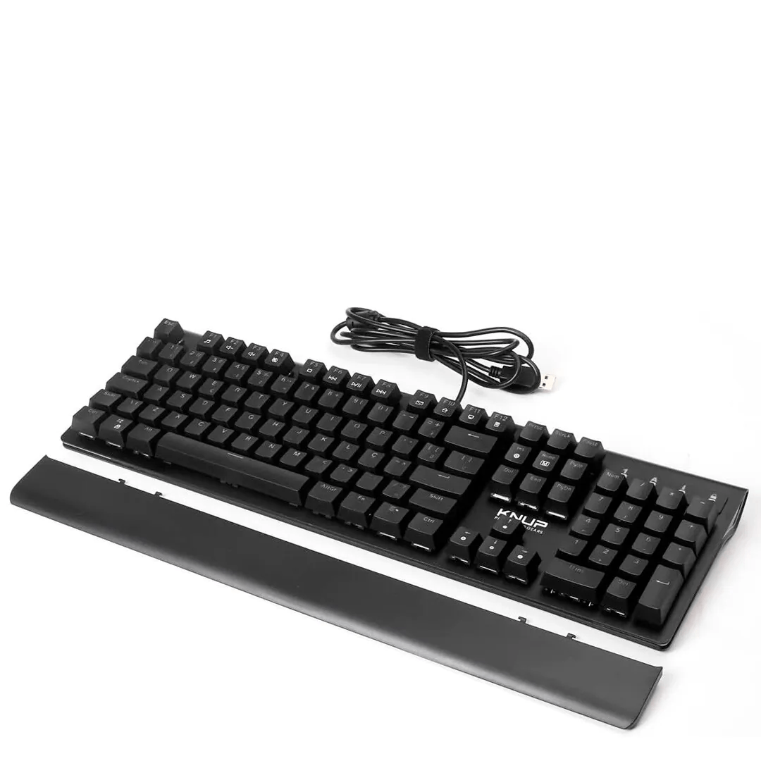 Teclado Mecânico Gamer KNUP KP-TE121 RGB Switch Outemu Red